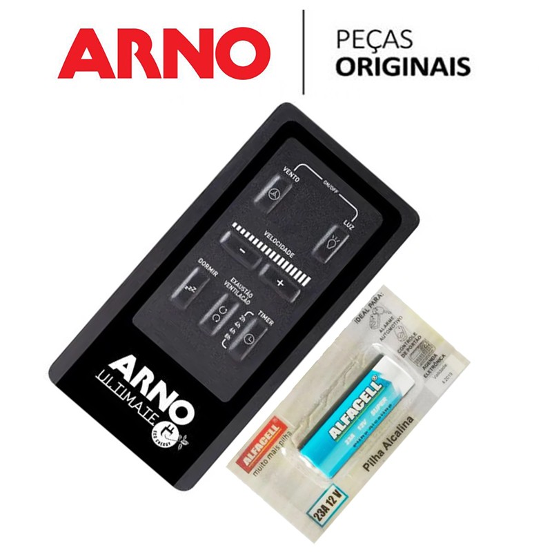 CONTROLE REMOTO PARA VENTILADOR TETO ULTIMATE ARNO C/PILHA | Shopee Brasil