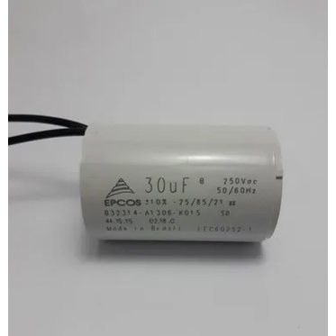 Capacitor Eletrônico 30uf 250vac 50/60hz | Shopee Brasil
