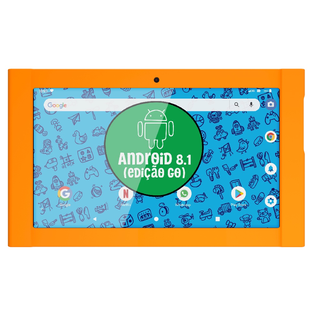 Tablet How 1001 Go Kids Com Dois Chips, Capa de Proteção e 3G | Shopee ...