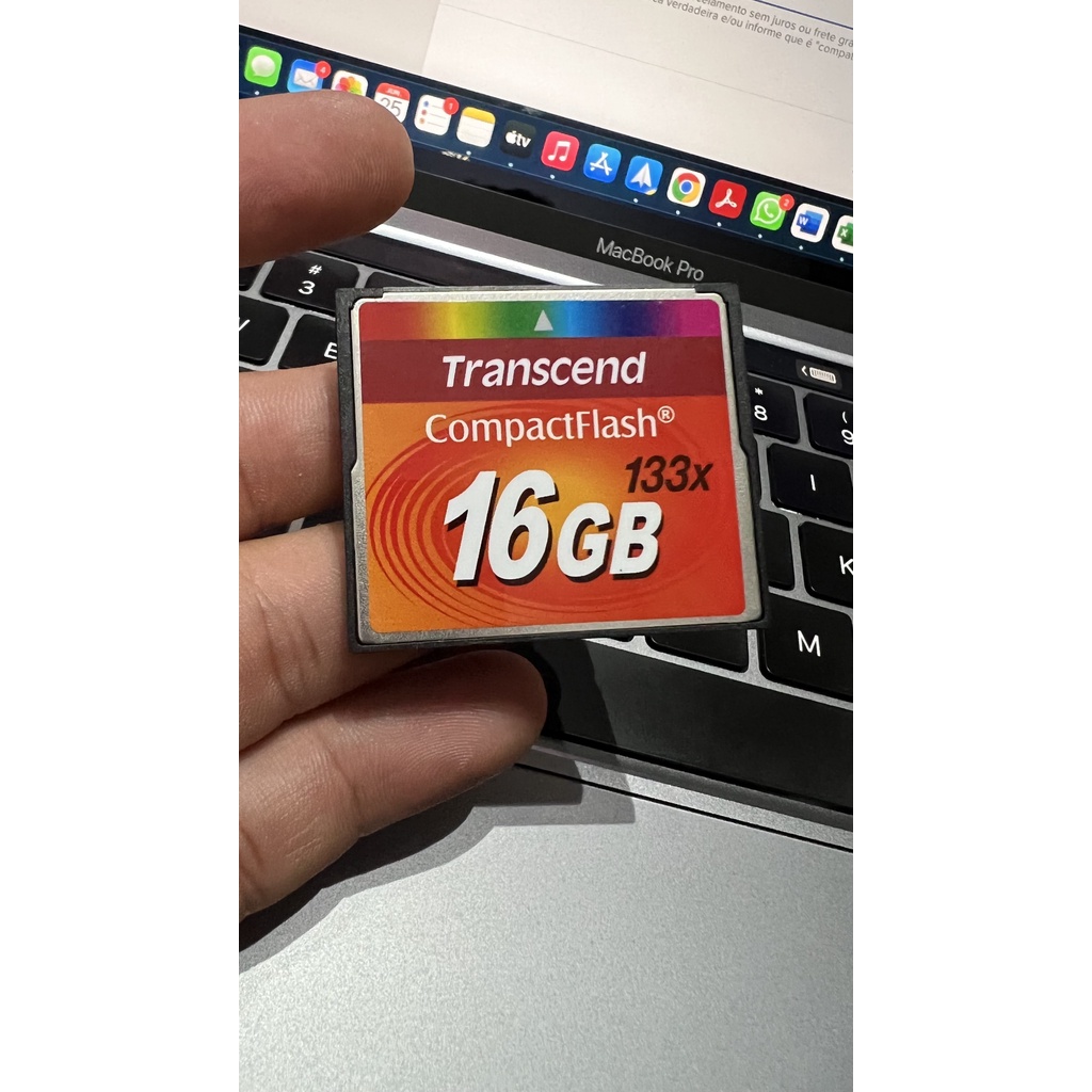 Cartão CompactFlash Transcend 133x 16GB | Shopee Brasil