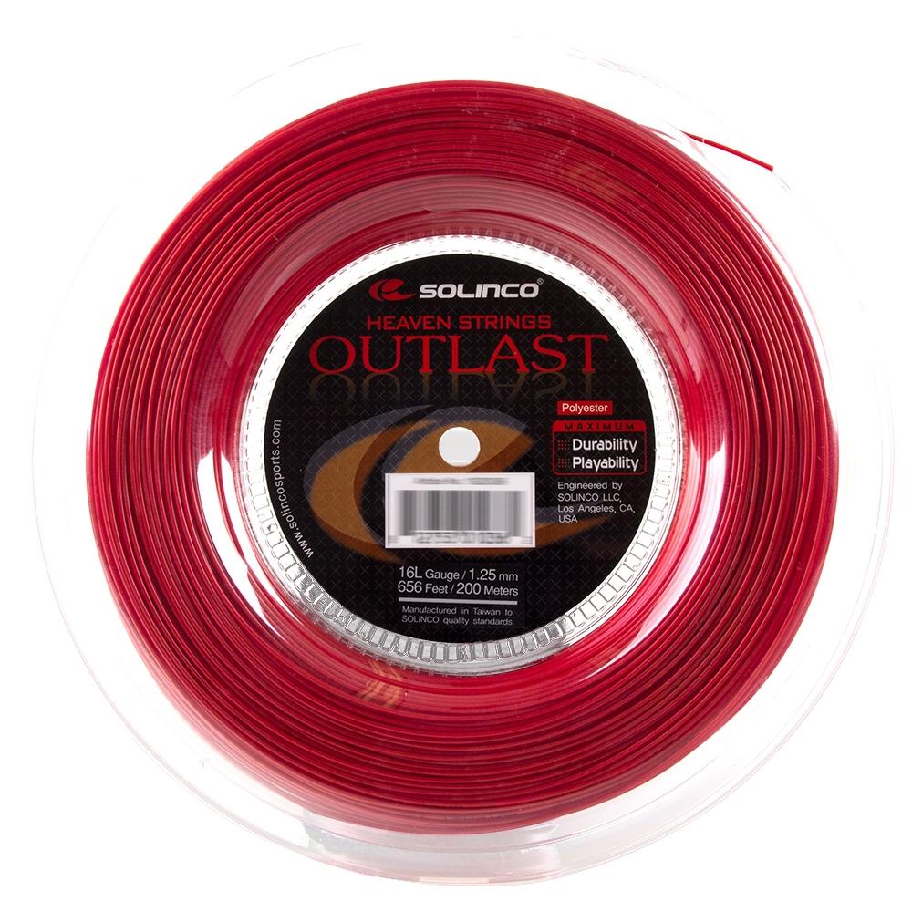 Corda Solinco Outlast 16L 1.25mm Rolo Com 200 Metros Vermelha | Shopee Brasil