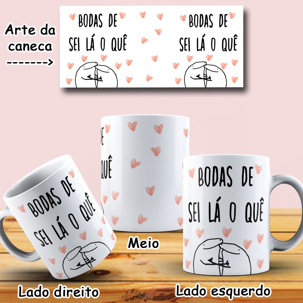 Caneca Flork - Bodas de Sei Lá o quê, Caneca Meme Flork Porcelana 325ML ...