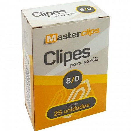 1 CAIXAS DE CLIPS 8/0 195 UNIDADES AÇO GALVANIZADO USO DOMICILIAR ...