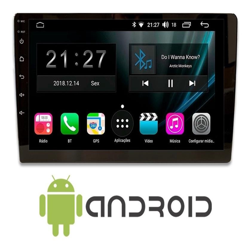 Central Multimidia H-tech Ht-9100 Android Aplicativos 9 Pol | Shopee Brasil