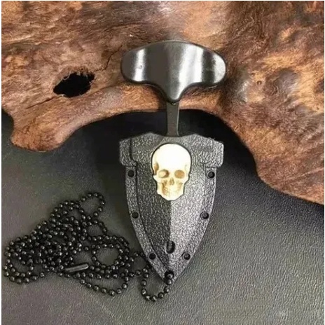 Mini Faca Push T Dagger Fulltang Caveira Na Bainha | Shopee Brasil