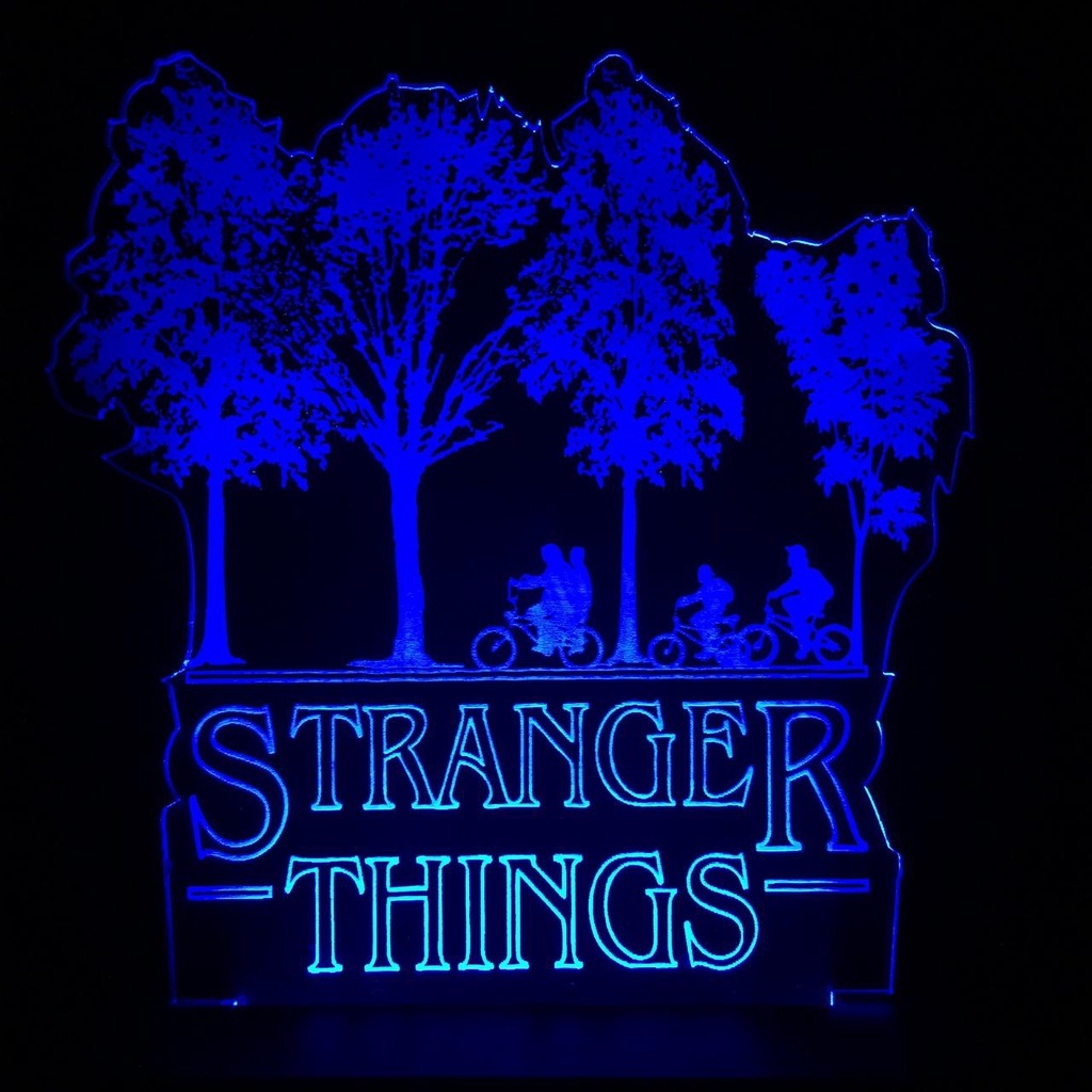 Stranger Things, Série, Seriado, Netflix, Decoração, Luminária led 16 ...