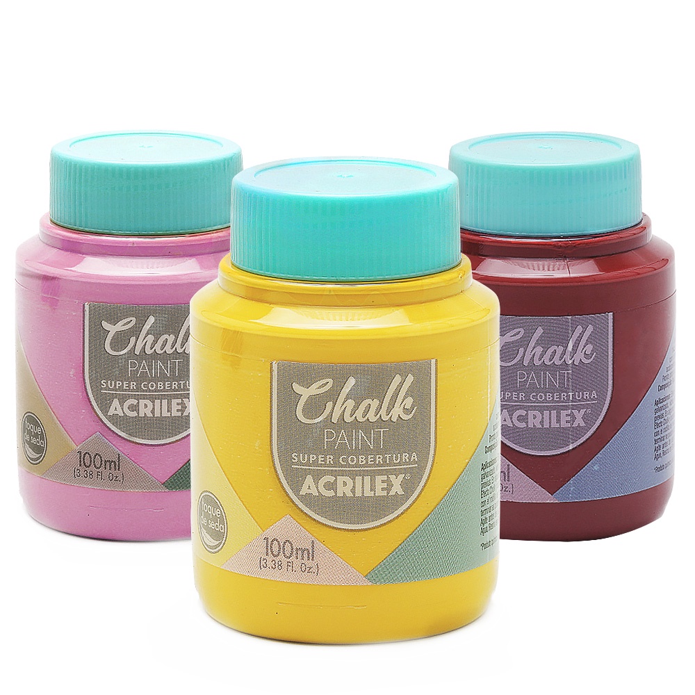 Tinta Acrilex Chalk Paint Ref.05610 100ml Acabamento Fosco | Shopee Brasil