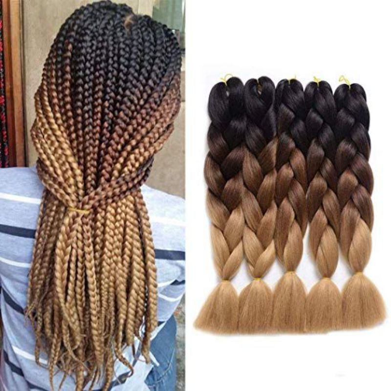 Jumbo colorido para box braids penteados para Twist Twist cabelo de ...