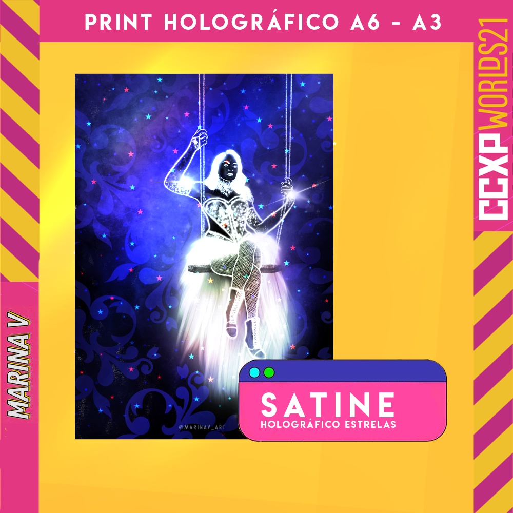 Poster Holográfico - Satine | Shopee Brasil