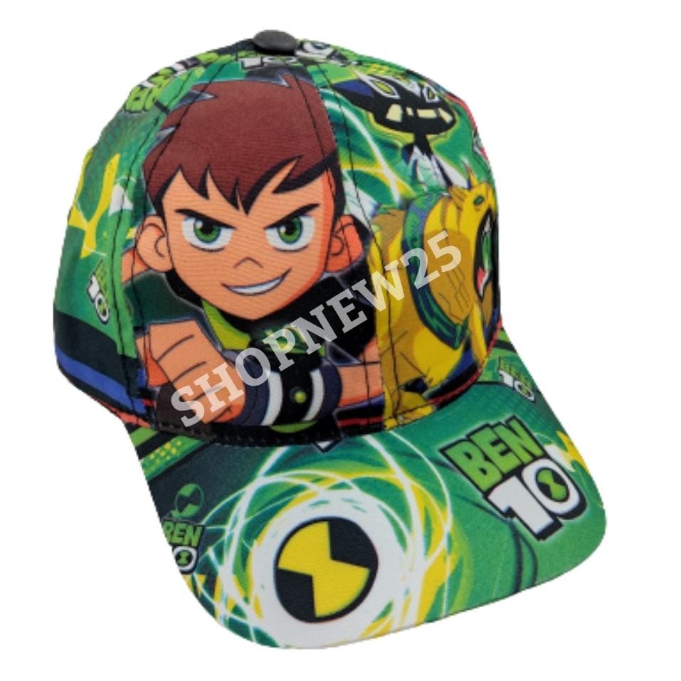 Boné Infantil Ben 10 Veste de 2 a 10 anos Com ajuste de regulagem ...