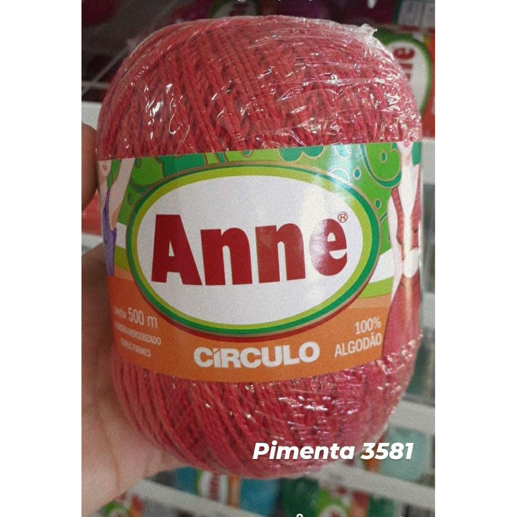 LINHA ANNE CIRCULO DIVERSAS CORES/ 500 METROS | Shopee Brasil