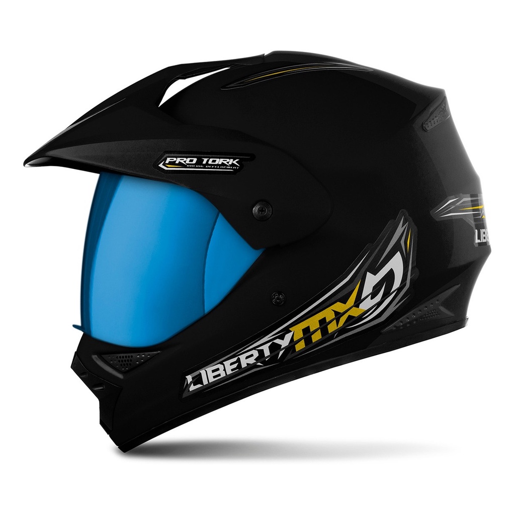 Capacete Trial Pro Tork Liberty Mx Pro Vision Vis. Iridium Promoção ...