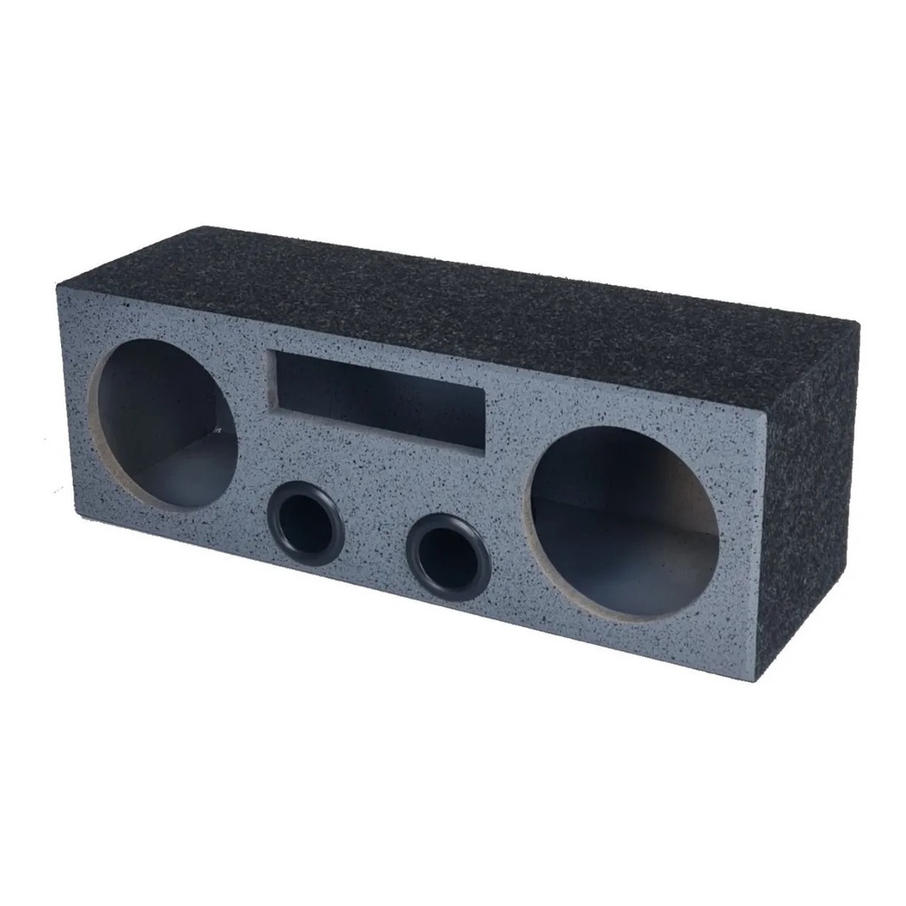 Caixa Bob Horizontal Duto 2 Polegadas Alto Falante De 6 Polegadas Aparelho 1 Din (l:58 X A:20 X ...