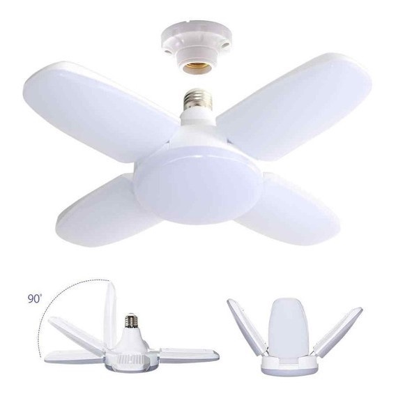 Lampada Bulbo Led Petala 60W Dobravel Ajustável E27 Designer Ventilador ...