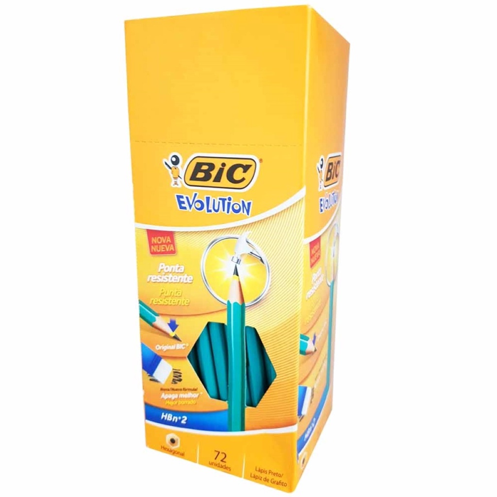 Lápis Preto Bic Evolution HB 72 Unidades | Shopee Brasil