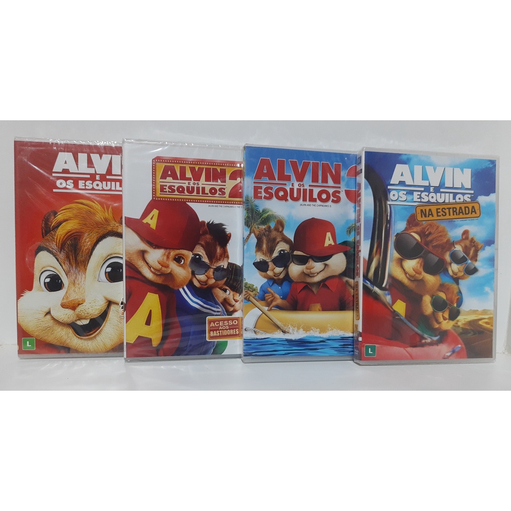 DVD Coleção Alvin e os esquilos (4 filmes) (Lacrado) | Shopee Brasil