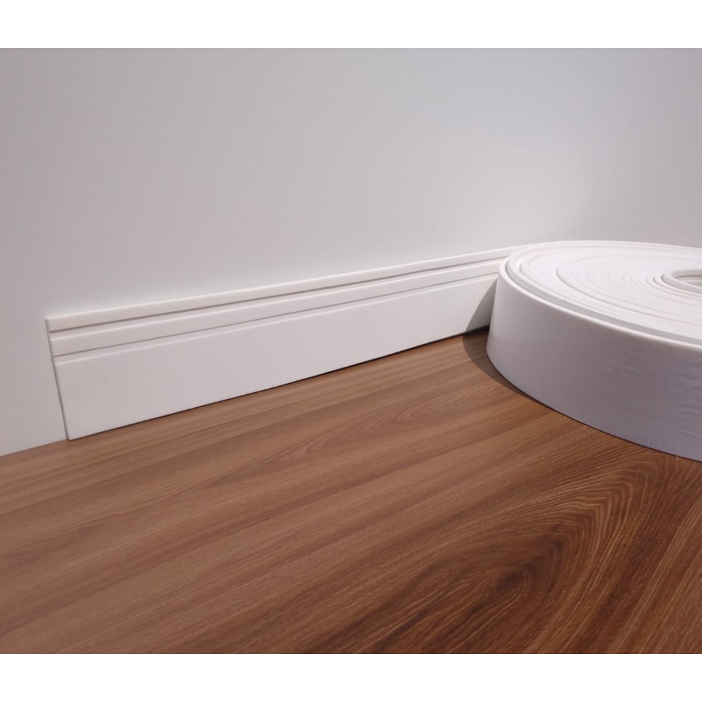 Rodapé Autocolante Flexível 12 Metros Eva 10cm Roda. | Shopee Brasil