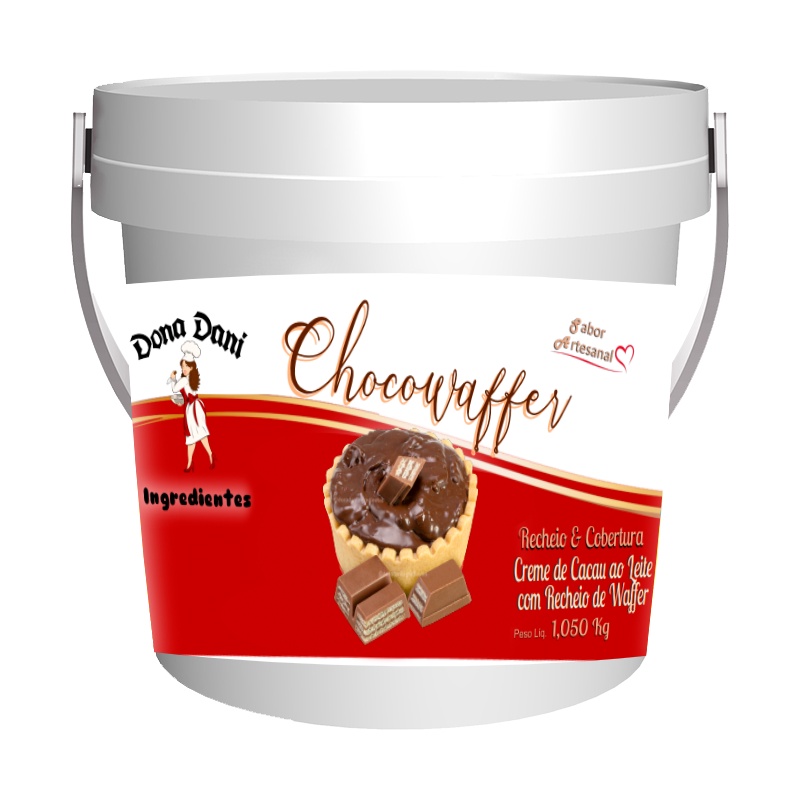 Recheio Pronto - Chocolate Ao Leite Com Waffer 1,050kg | Shopee Brasil