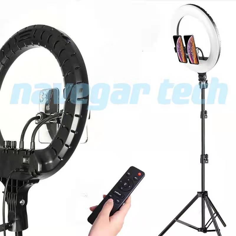 RING LIGHT LED SOLFT Iluminador Anel Luz 36cm 14 Polegadas com controle sem fio C/tripé 2,1M,36W ...