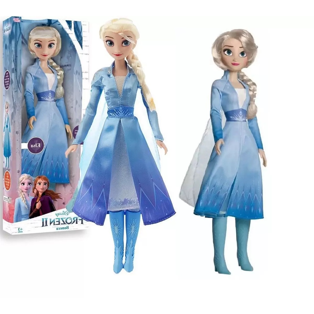 Boneca Gigante Princesa Disney Elsa 80cm - FROZEN 2 | Shopee Brasil