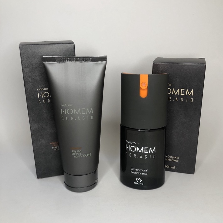 Kit Homem Cor.agio Masculino Natura - Shampoo 125ml + Deo Corporal ...