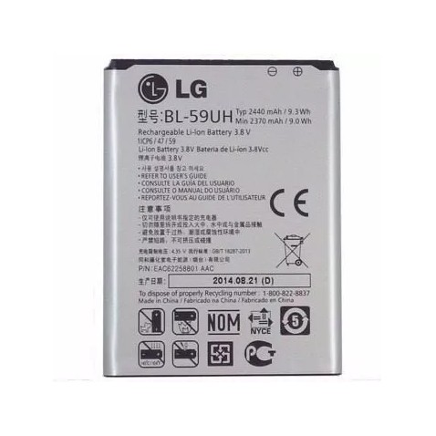 Bateria LG Bl-59uh- G2 mini D618 D620 D625 F70 D315 L | Shopee Brasil