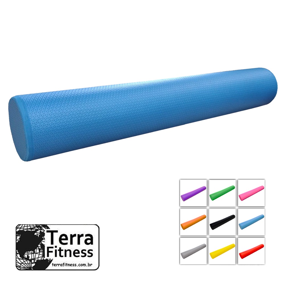 Rolo Massagem Foam Roller Liberação Miofascial 90X15 cm - TERRA FITNESS ...