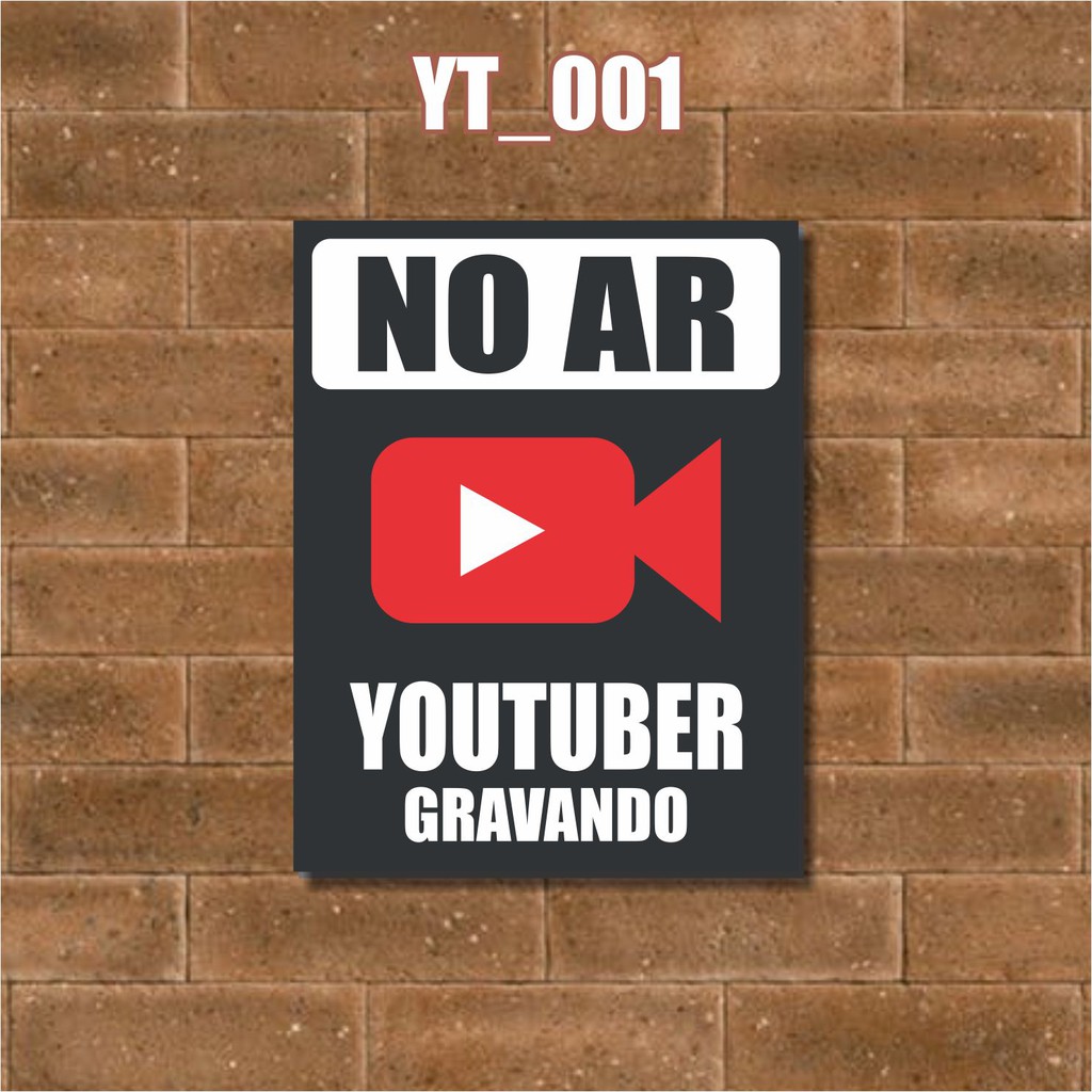 Placas Youtuber | Shopee Brasil