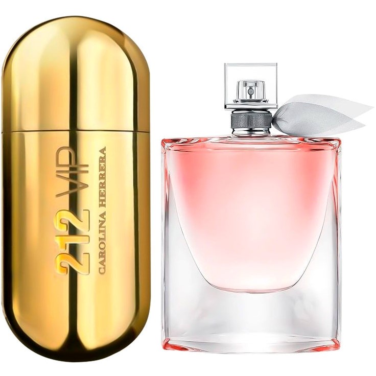 COMBO 2 PERFUMES FEMININOS - 212 VIP E LA VIE EST BELLE - PROMOÇÃO ...