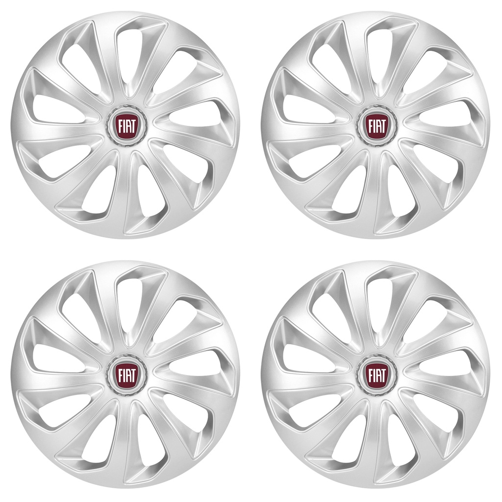 Jogo Calota Aro 13 Unicolor Linha Fiat Palio Siena Mobi Argo Cronos