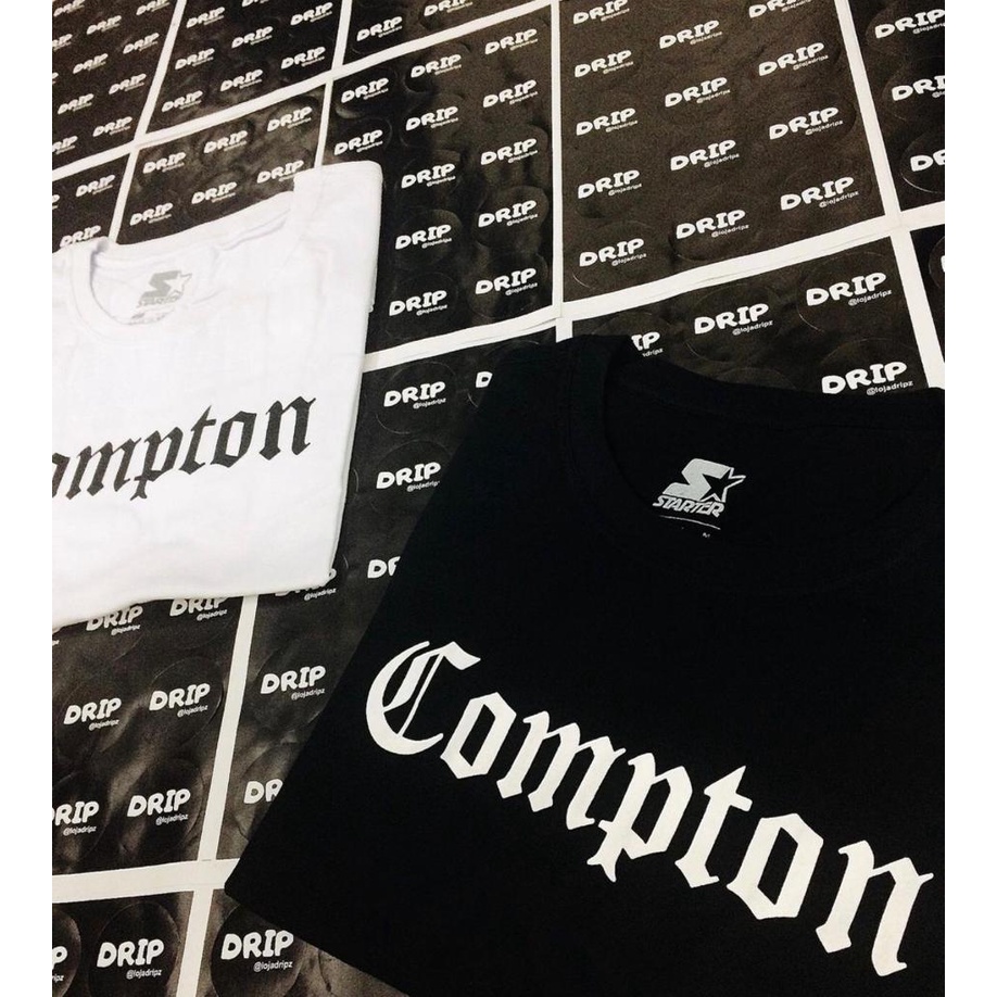 Camisa E Camiseta Compton 100% Algodão | Shopee Brasil