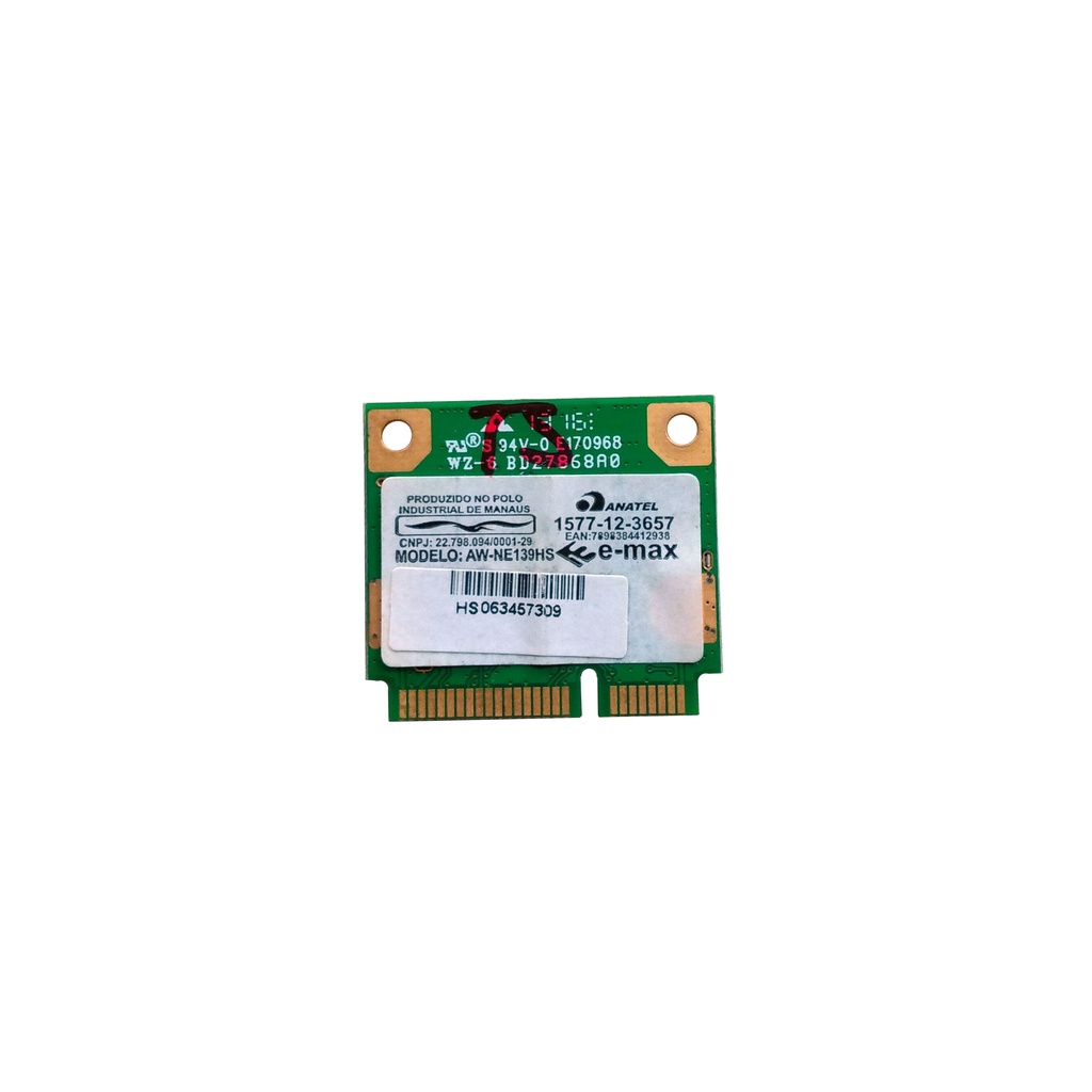 Placa Wireless Notebook Cce Ultra Thin U25 Pn: Aw-ne139hs | Shopee Brasil