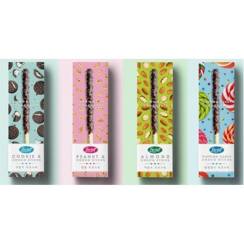 Kit Big Choco Sticks 4 Sabores - Biscoito Coreano Em Palito | Shopee Brasil