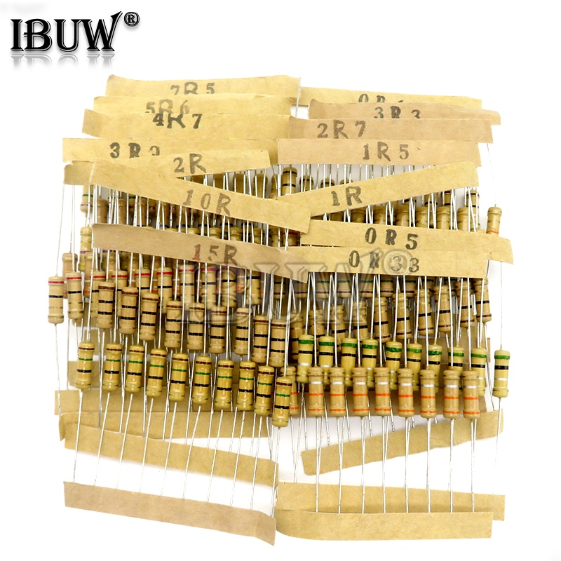 Kit Resistor 300pçs 1W 5 % 30 Valors X 10pçs Resistência Filme De ...
