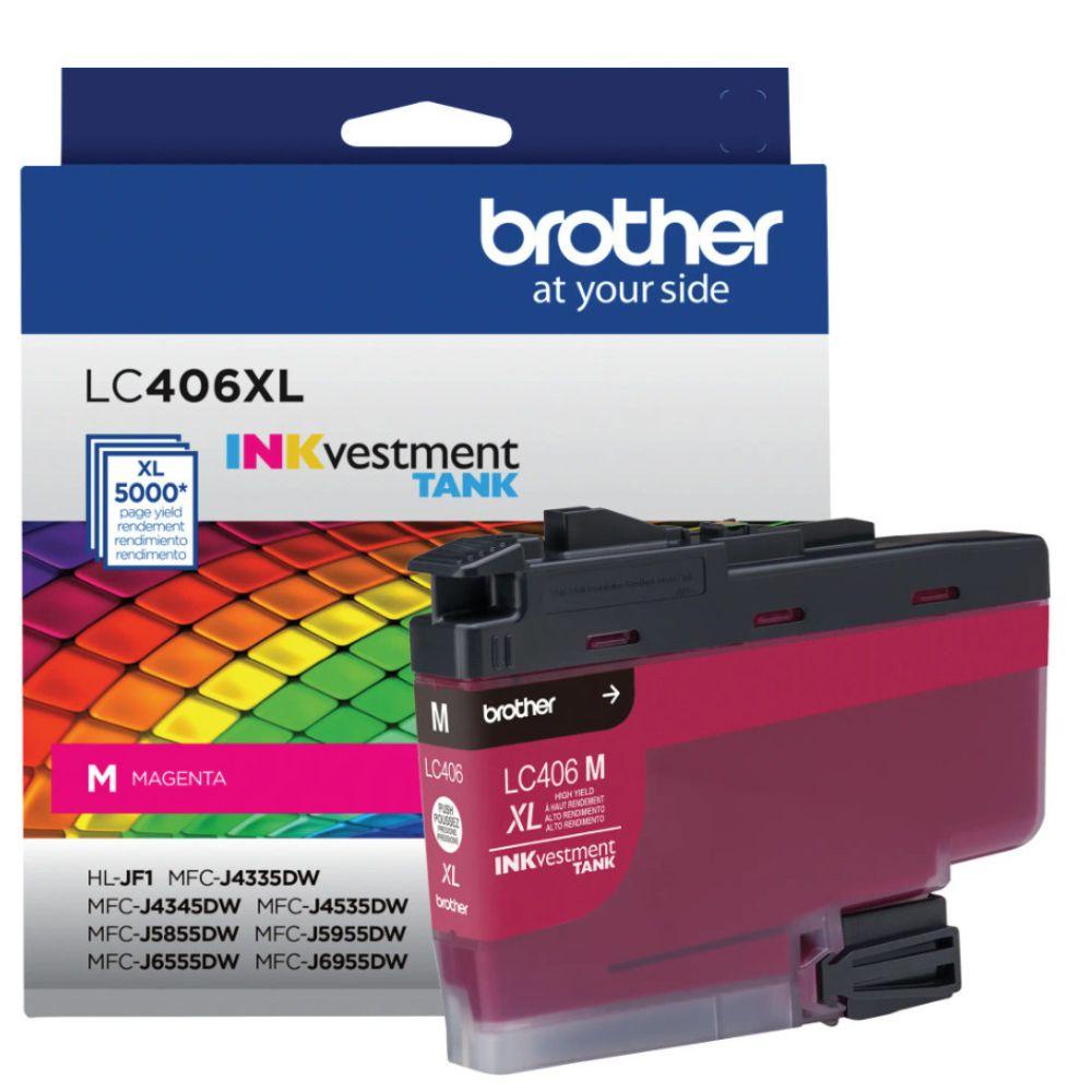 Cartucho de Tinta Brother Magenta - LC406XLMS | Shopee Brasil