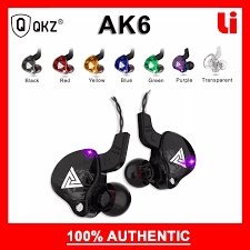 Fone Original Qkz Ak6 In-Ear Para Retorno Monitor De Palco | Shopee Brasil