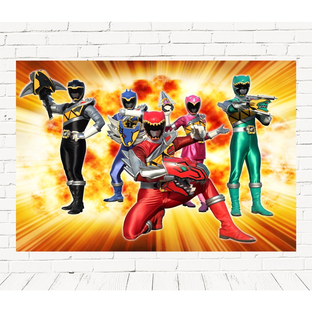 Fundo Fotográfico Tecido Power Rangers 1,50x2,20m | Shopee Brasil