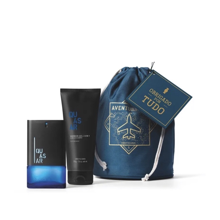 Kit Presente Dia dos Pais Quasar: Desodorante Colônia 100ml + Shower ...