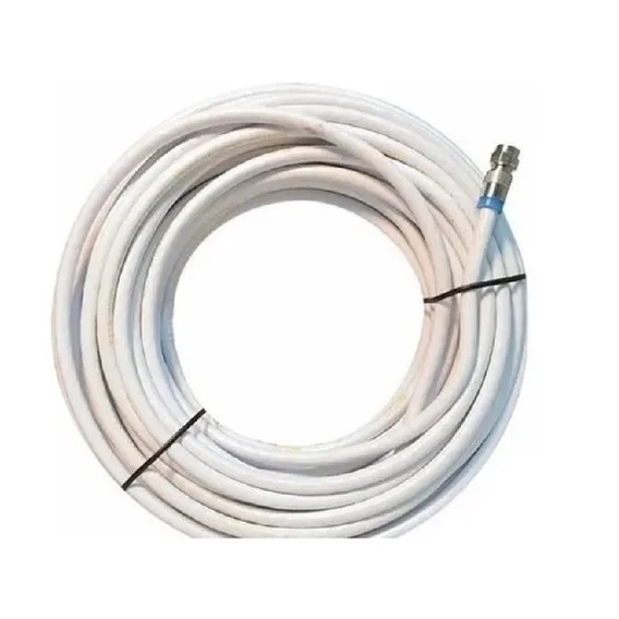 Cabo Coaxial Rg06 Antena Tv Montado Pronto Para Uso com 65 Metros ...