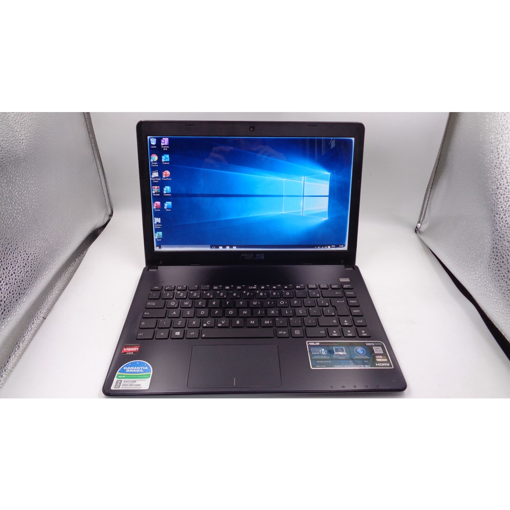 Notebook Asus 14" Dual Core Hd 500gb Memoria 2gb Hdmi Formatado Windows 10 Nota Fiscal e ...