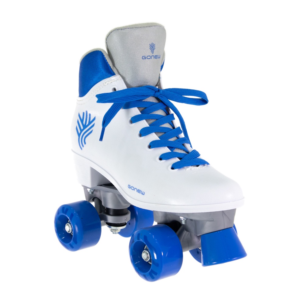 Patins Go Quad Basic Rolamento 608zz Bel Bco e Azul | Shopee Brasil