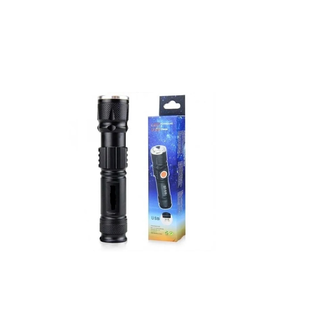 Lanterna Led Profissional Recarregavel Usb Tatica . | Shopee Brasil