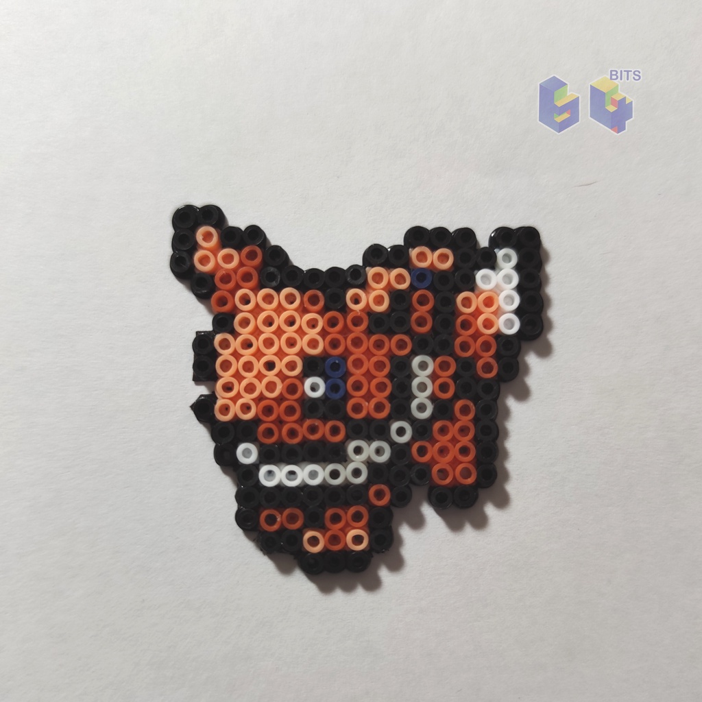 [Pokémon FireRed / LeafGreen] Chaveiro/Ímã de pixel art (perler beads ...