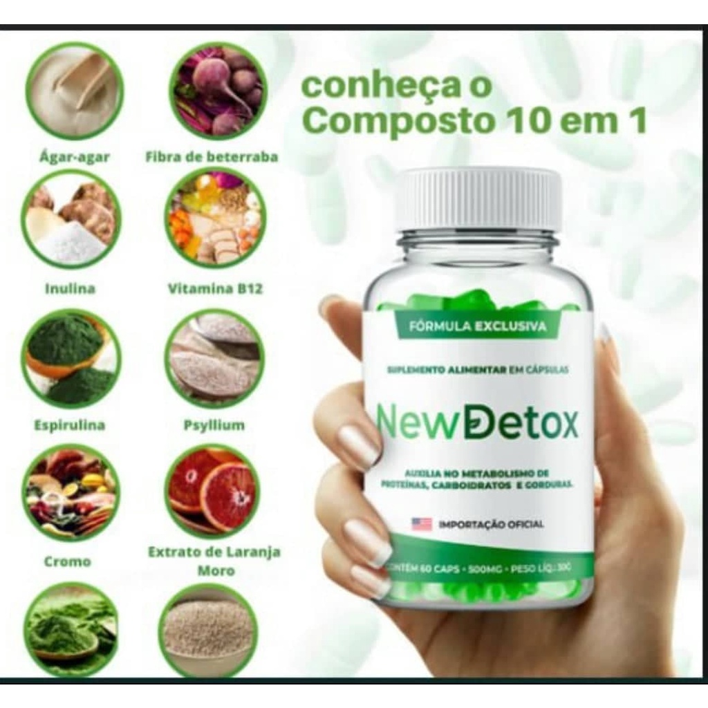 New Detox 60 caps | Shopee Brasil
