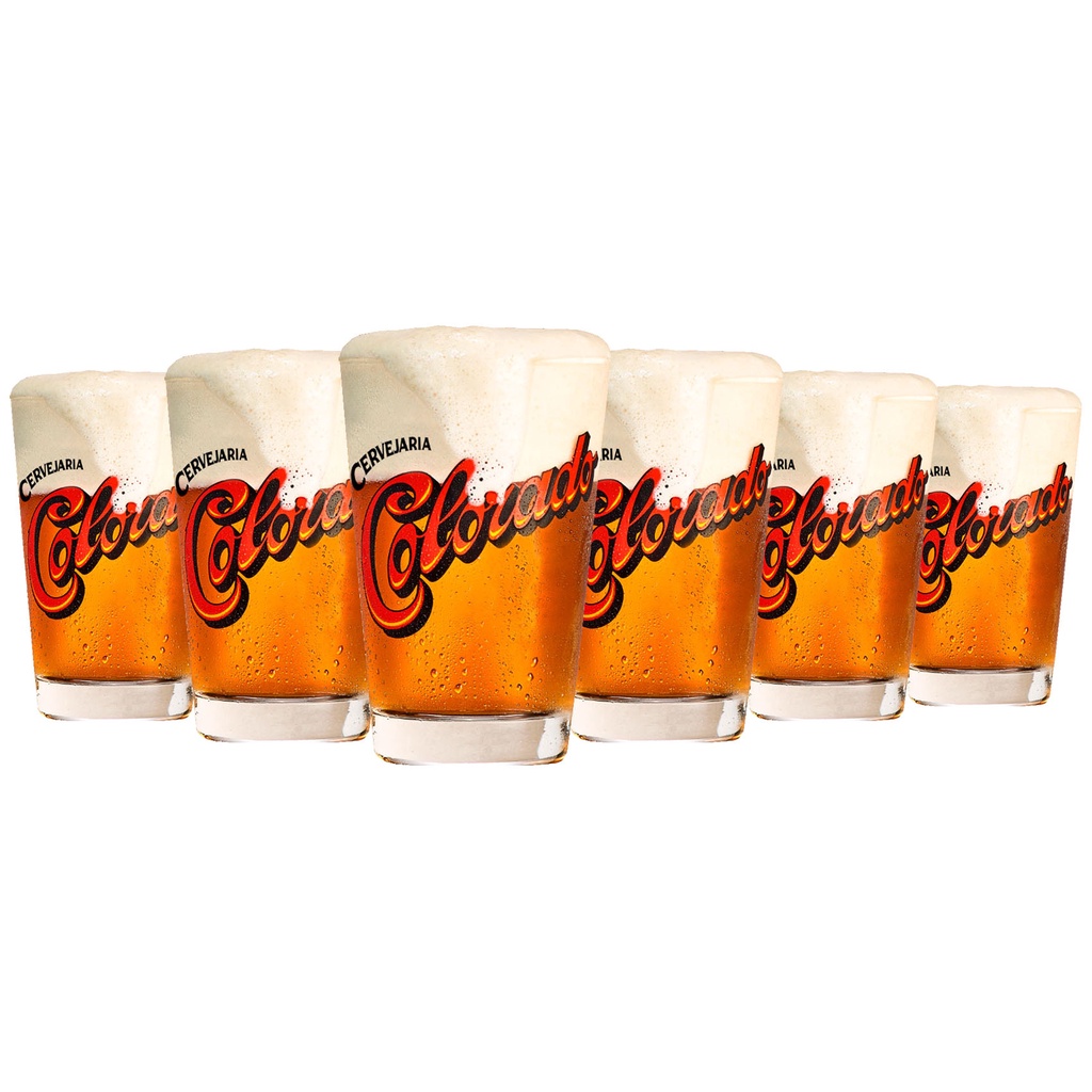 6 Copos Cerveja E Chopp Colorado - 350ml - Oficial Ambev | Shopee Brasil