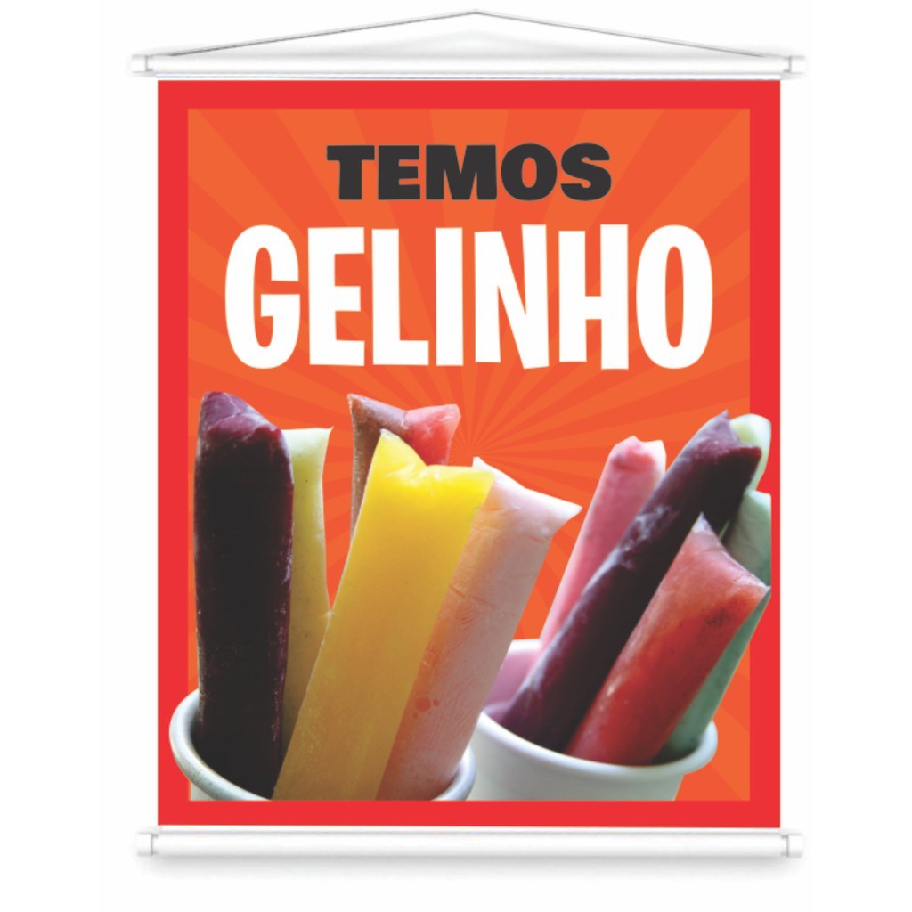 Banner Temos Gelinho - 1 unidade Top | Shopee Brasil