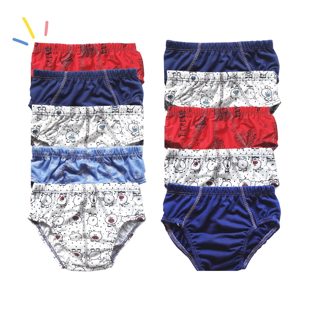Cueca Infantil Menino KIT com 10 | Shopee Brasil