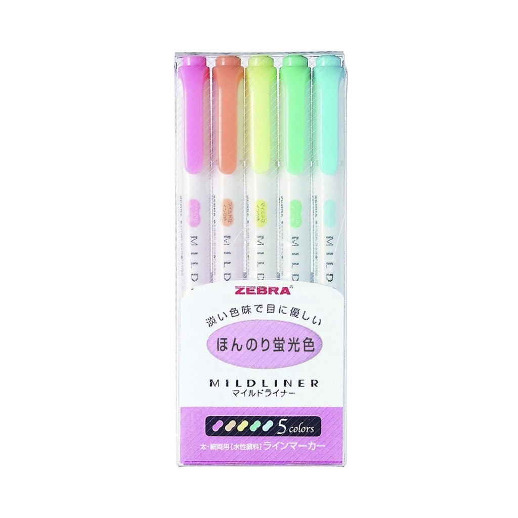 Caneta Zebra Mildliner Pack rosa Original | Shopee Brasil