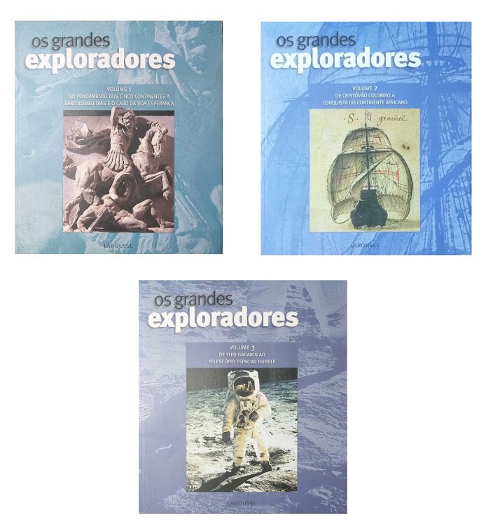 Coleção Os Grandes Exploradores Larousse Completa 3 Volumes | Shopee Brasil