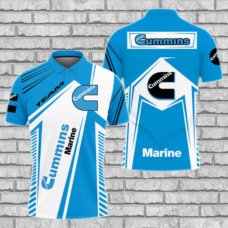 Motores Cummins/Série X/Camisa Polo Masculina US/Tecnologia Pinnacle 5 ...